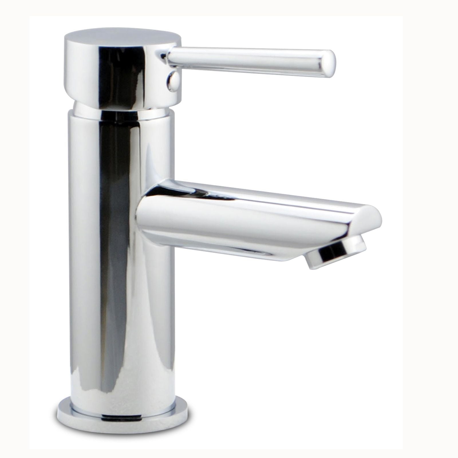 LUCID PIN ROUND BASIN MIXER STRAIGHT SPOUT – Plumbed